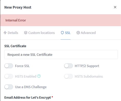 Ssllets Encrypt Not Working Anymore After Update Or Any Other Version · Issue 2713