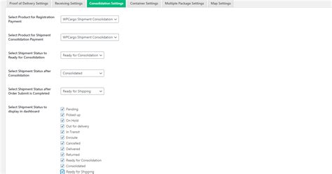 How To Set Up Shipment Consolidation WPCargo Track Trace System