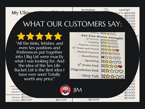 Ultimate Kink List With Fetishes And Over Sex Activities Etsy Canada