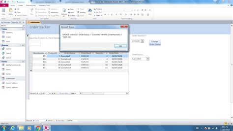 sql update statement always updates first row in table microsoft access