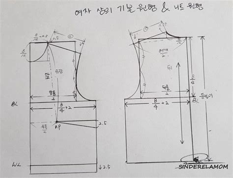 Blog 이미지 뷰어 원형 패턴 상의 패턴 옷 만들기 도안