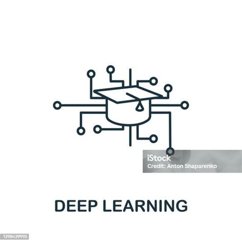 기계 학습 컬렉션의 딥 러닝 아이콘입니다 템플릿 웹 디자인 및 인포 그래픽을위한 간단한 라인 딥 러닝 아이콘 딥 러닝에 대한 스톡 벡터 아트 및 기타 이미지 Istock