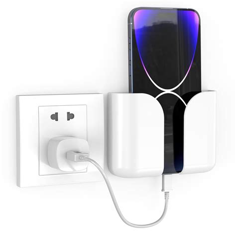 Elv Wall Mounted Mobile Smartphone Holder Storage Case For Phones With