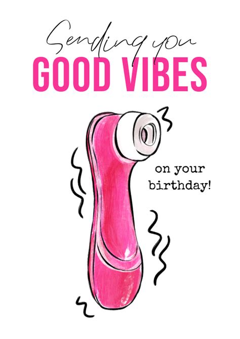 Stoute Verjaardagskaartgood Vibes Vibrator Kaartje2go