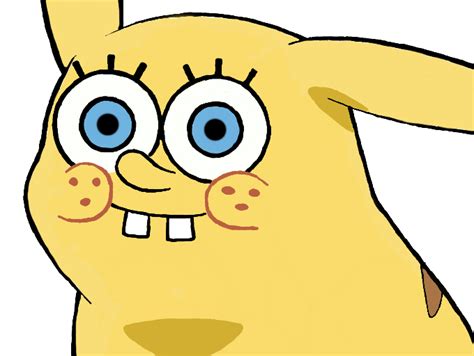 Colors Live Pikachu With Spongebob Face By Jj Boss