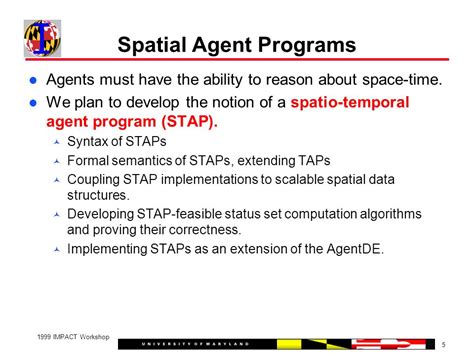 V S Subrahmanian University Of Maryland 1 IMPACT Future Directions
