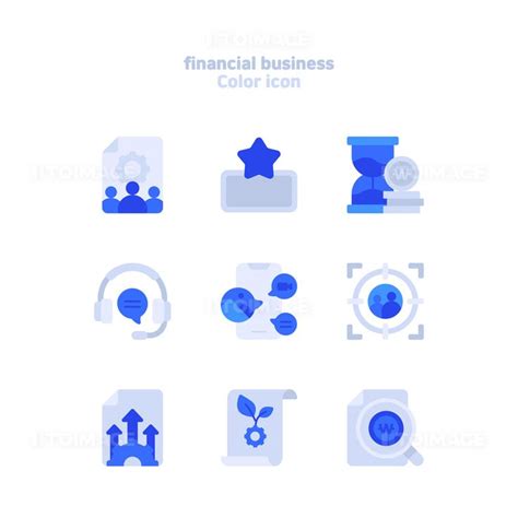 비즈니스금융 벡터 아이콘 아이콘 벡터아이콘 금융 비즈니스 색상 파란색 벡터 문서 차트 설정 단체 그룹 즐겨찾기 원화 화폐 헤드셋 채팅 말풍선