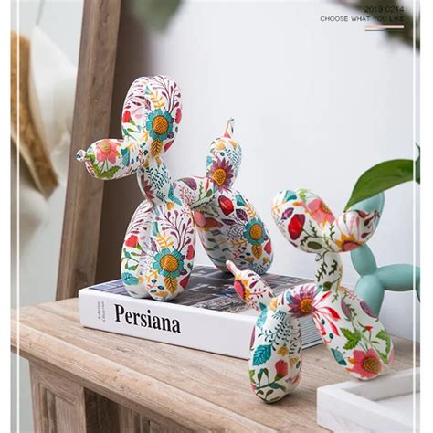 Абстрактная живопись в скандинавском стиле скульптура собаки статуэтка собаки из смолы