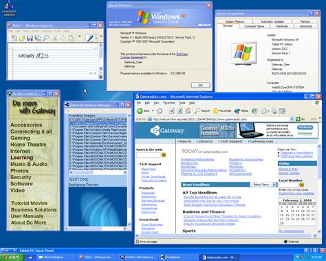 Gateway M275 M1300 Recovery Disc 2003 DVD Windows XP Tablet PC Edition SP1a Gateway
