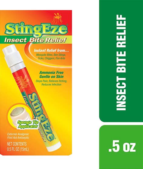 Stingeze Original Insect Bite Itch Relief Dauber 0 5oz Black 3310