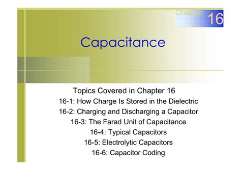 Capacitance