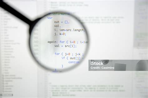 Real Java Script Code Developing Screen Programing Workflow Abstract