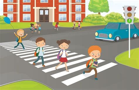 Картинка пешеходный переход для детей
