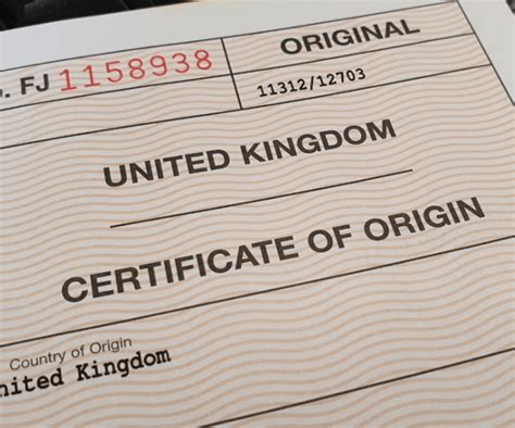 Chamber Of Commerce Certificate Of Origin Prntbl