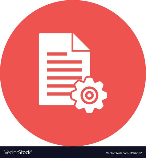 Document Settings Royalty Free Vector Image VectorStock