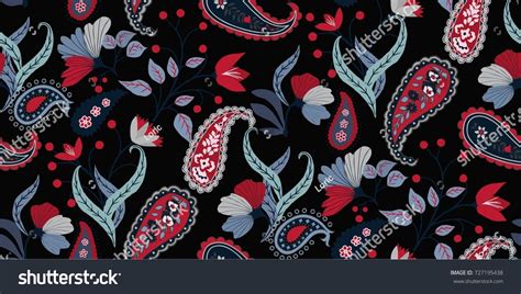 Seamless Floral Pattern Vector Stock Vector Royalty Free Shutterstock