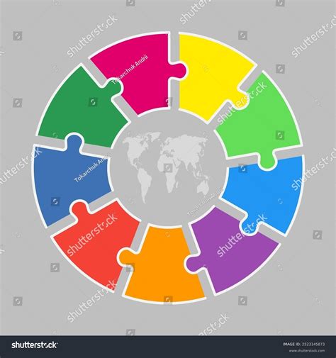 Nine Steps Puzzle Diagram Infographic Business Stock Vector Royalty Free 2523145873 Shutterstock