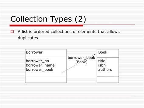 Ppt Database Design Language Incorporating Collection Types For Web Database Applications