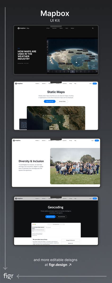 Mapbox Web Ui Recreated On Behance