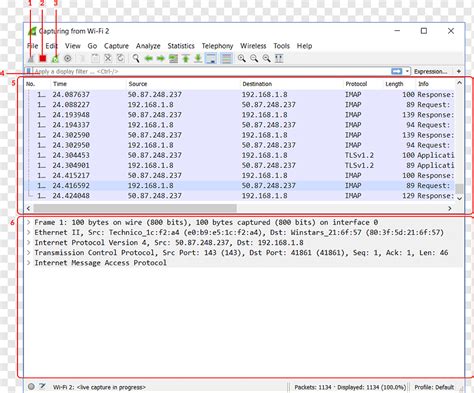 Wireshark Screenshot Packet Analyzer Frame Computer Network Technological Sense Runner Frame