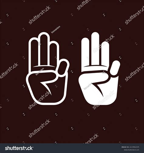 Illustration Scout Hand Scouting Hand Symbol Stock Vector Royalty Free