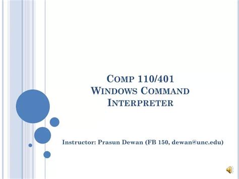 Ppt Comp 110401 Windows Command Interpreter Powerpoint Presentation