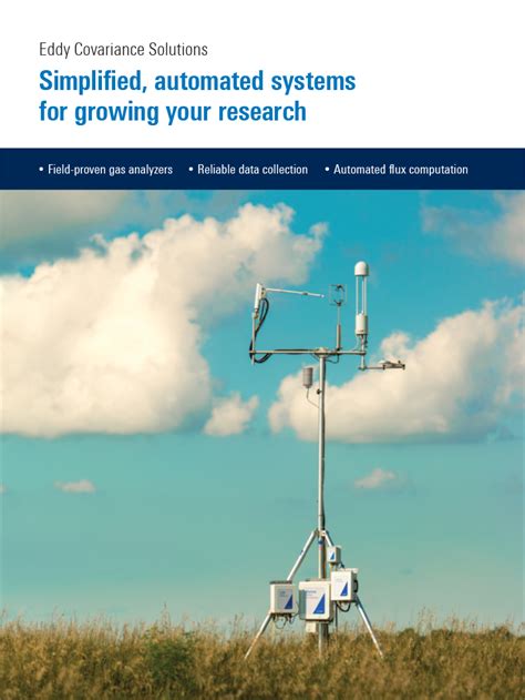 Eddy Covariance Resources And Training Li Cor Environmental