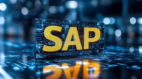 Sap Business Process Automation Software A Futuristic Robot Engaging With A Digital Interface