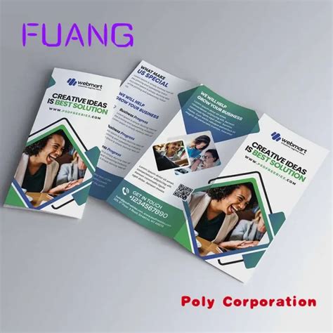 맞춤형 프리미엄 코팅지 로고 인쇄 접이식 전단지 카탈로그 팜플렛 브로셔 소책자 설명서 전단지 P 잡지