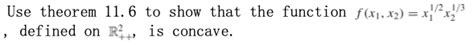 use theorem 11 6 to show that the function