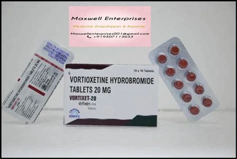 Vortixet Vortioxetine Hydrobromide Tablet 10 10 Treatment Depression At ₹ 250 Strip In Nagpur