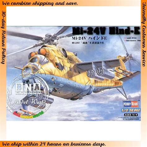 Hobbyboss Model Kit 87220 172 Mil Mi 24v Hind E Helicopter 2495