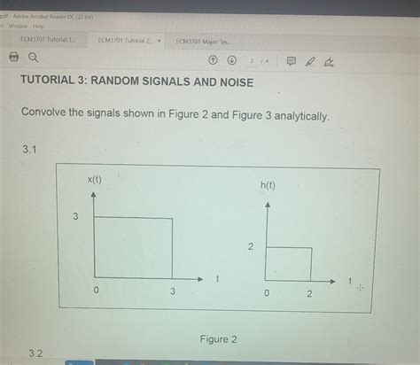Convolve The Signals Shown In Figure 2 And Figure 3