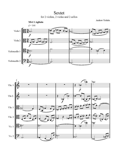 String Sextet Violette Andrew Imslp