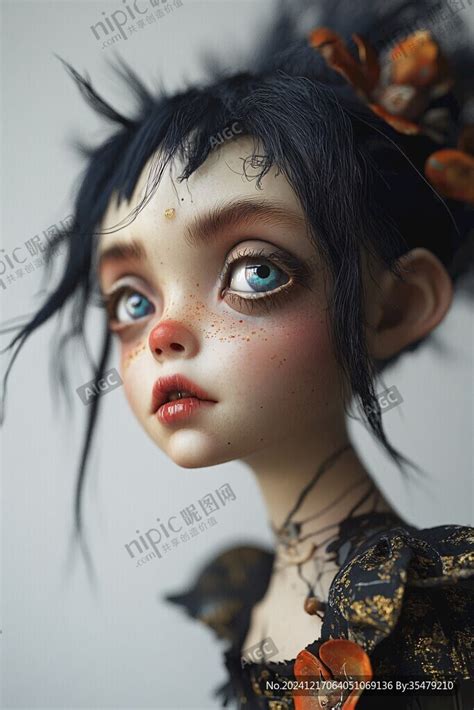 Ai创作图sd娃娃 原创手办玩偶 流泪的玩具娃娃 怪娃娃 娃娃艺术品 3d女娃 泥塑头像 软陶娃娃 软陶泥塑 仿真脸部 软萌娃娃 野生娃娃 泥塑练习 鬼娃娃月夜 新人泥偶 昵图网