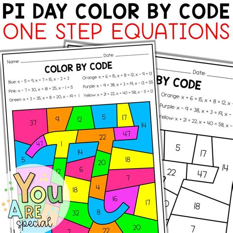 Back To School Activities One Step Equations Color By Number Made By Teachers