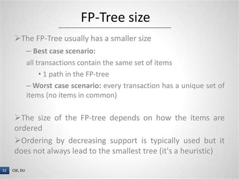 Frequent Pattern Growth Algorithm Fp Growth Method Pptx