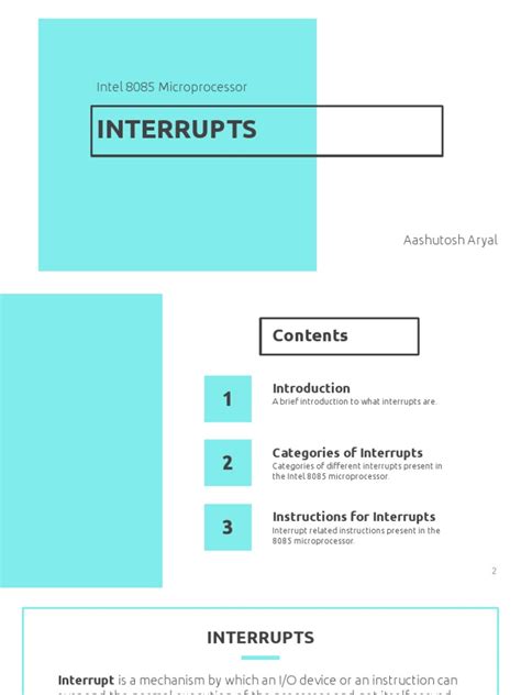 Interrupts Intel 8085 Microprocessor Pdf Digital Electronics Electronic Design