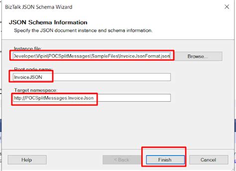 Creating Json Schema Using Json Schema Wizard In Biztalk
