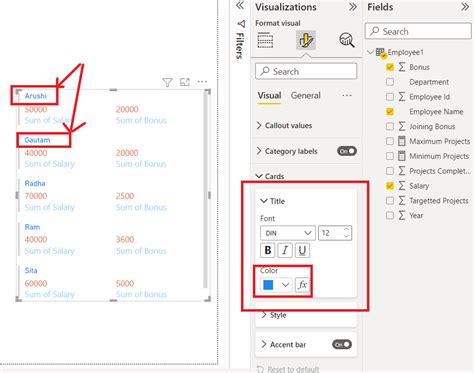 Power Bi Format Multi Row Card Geeksforgeeks