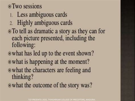 Assessment Of Personality Projective And Non Projective Techniques Pptx