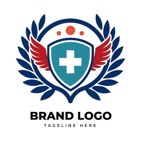 의료 브랜드를 위한 전문 의료 십자가 로고 프리미엄 벡터