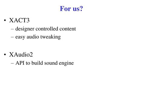 Ppt Cse 380 Computer Game Programming Audio Engineering Powerpoint