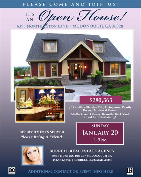 Free Open House Flyer Template Ablebionics