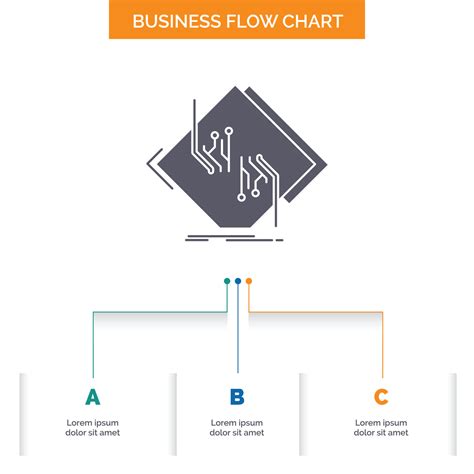 Board Chip Circuit Network Electronic Business Flow Chart Design