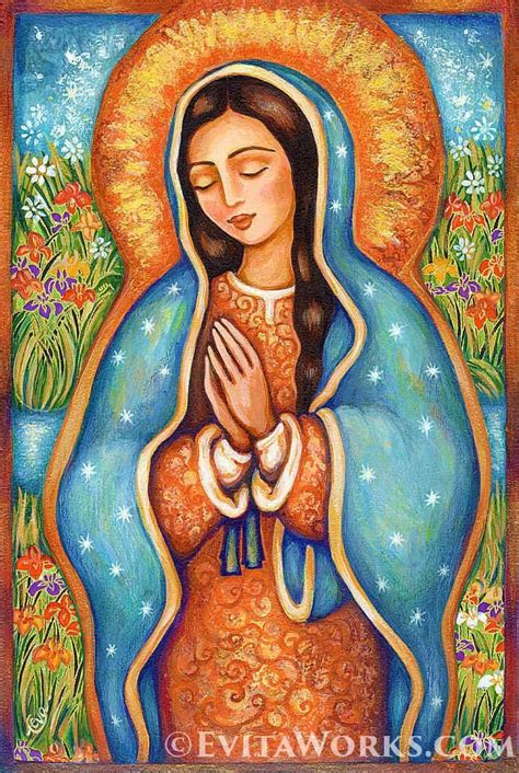 Virgin Mary Mexican Art The Virgin Of Guadalupe La Virgen De
