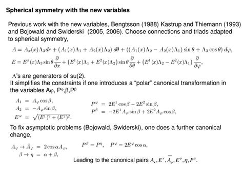Ppt Spherically Symmetric Space Times In Loop Quantum Gravity