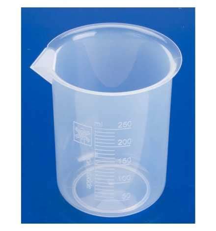 Beaker plastic 250ml Αντωνιάδης Κέντρο εκπαιδευτικού Υλικού και Ειδών Χειροτεχνίας