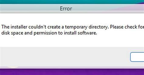 The Installer Couldnt Create A Temporary Directory Rvivaldibrowser