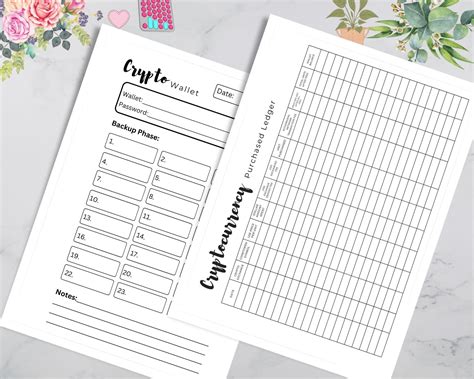 Printable Crypto Password Keeper For Recovering Passphrases Crypto